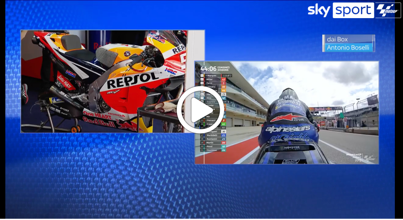 MotoGP | GP Austin, details of the new Honda chassis in the pits [VIDEO]