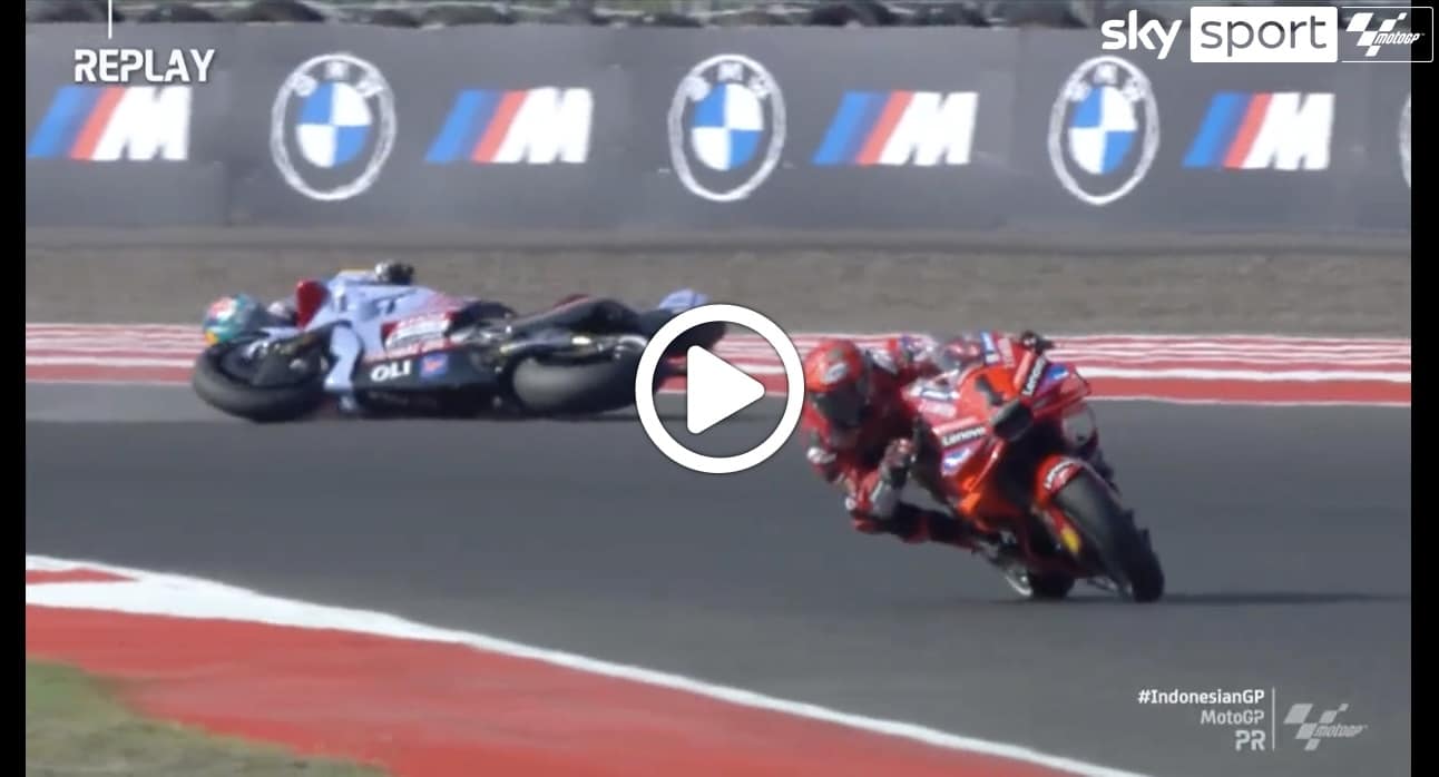 MotoGP | Alex Marquez ends pre-qualifying in Indonesia with a crash [VIDEO]