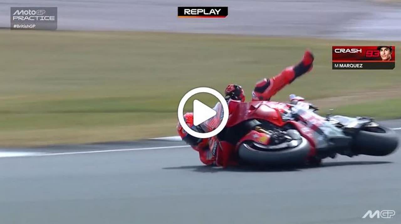 MotoGP | L'accident de Marc Marquez lors des pré-qualifications à ...