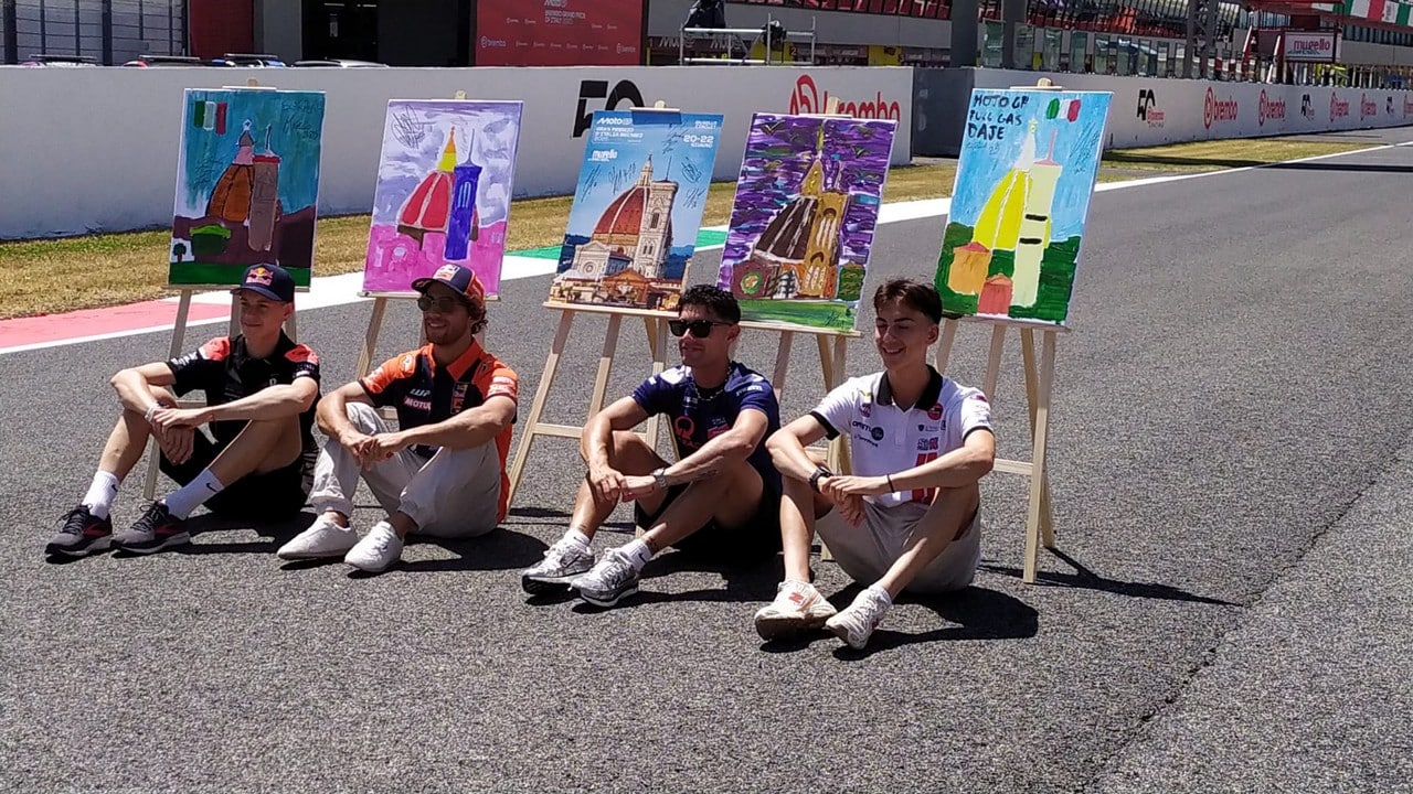 GP Mugello: pre-event, piloti pittori